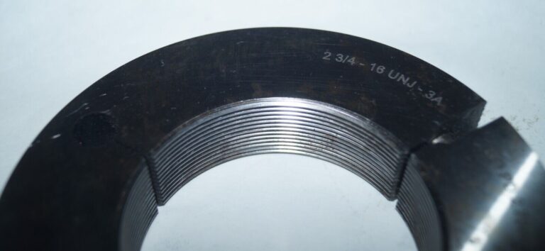 2-3/4"-16 UNJ-3A Thread Ring Gage Set Go: 2.7094 NoGo: 2.7053 ...